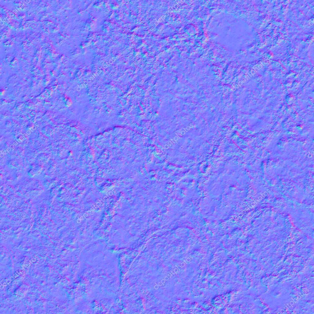 Mapa normal textura dañada hormigón, mapeo normal 2024