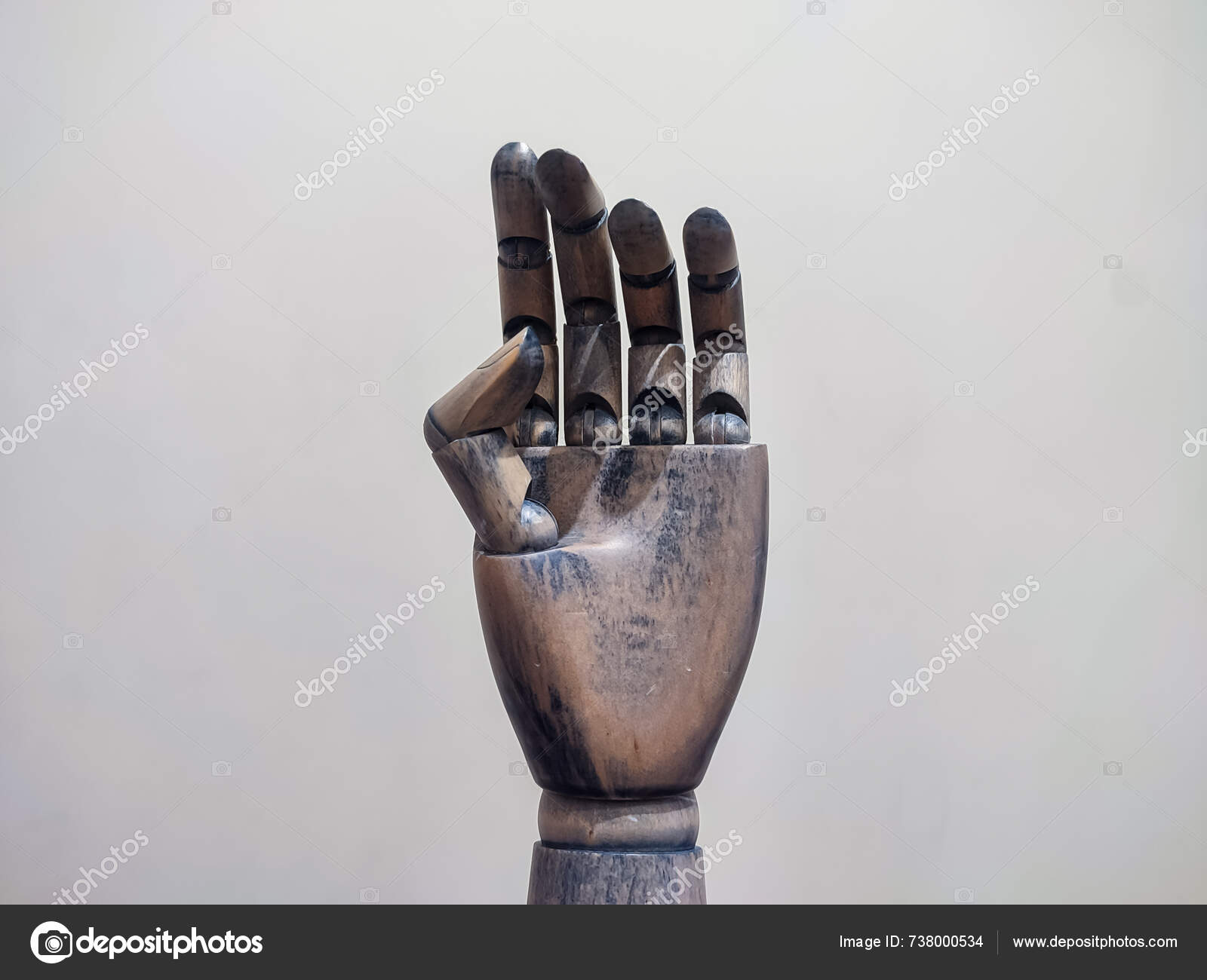Wooden Hand Model Adjustable Fingers Drawing Reference — Stock Photo ...