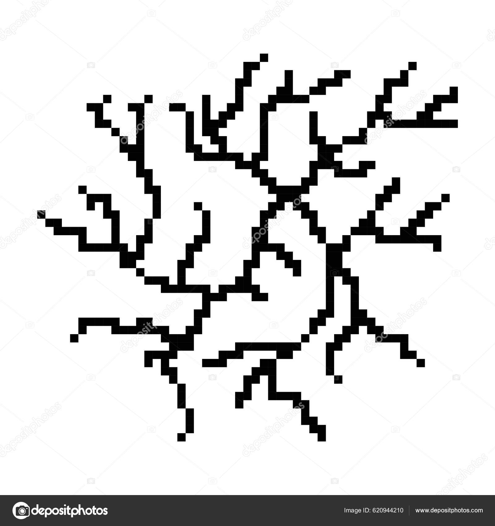 Hitam Retak Piksel Seni Ilustrasi Vektor Vektor Stok oleh ©Sudakarn ...