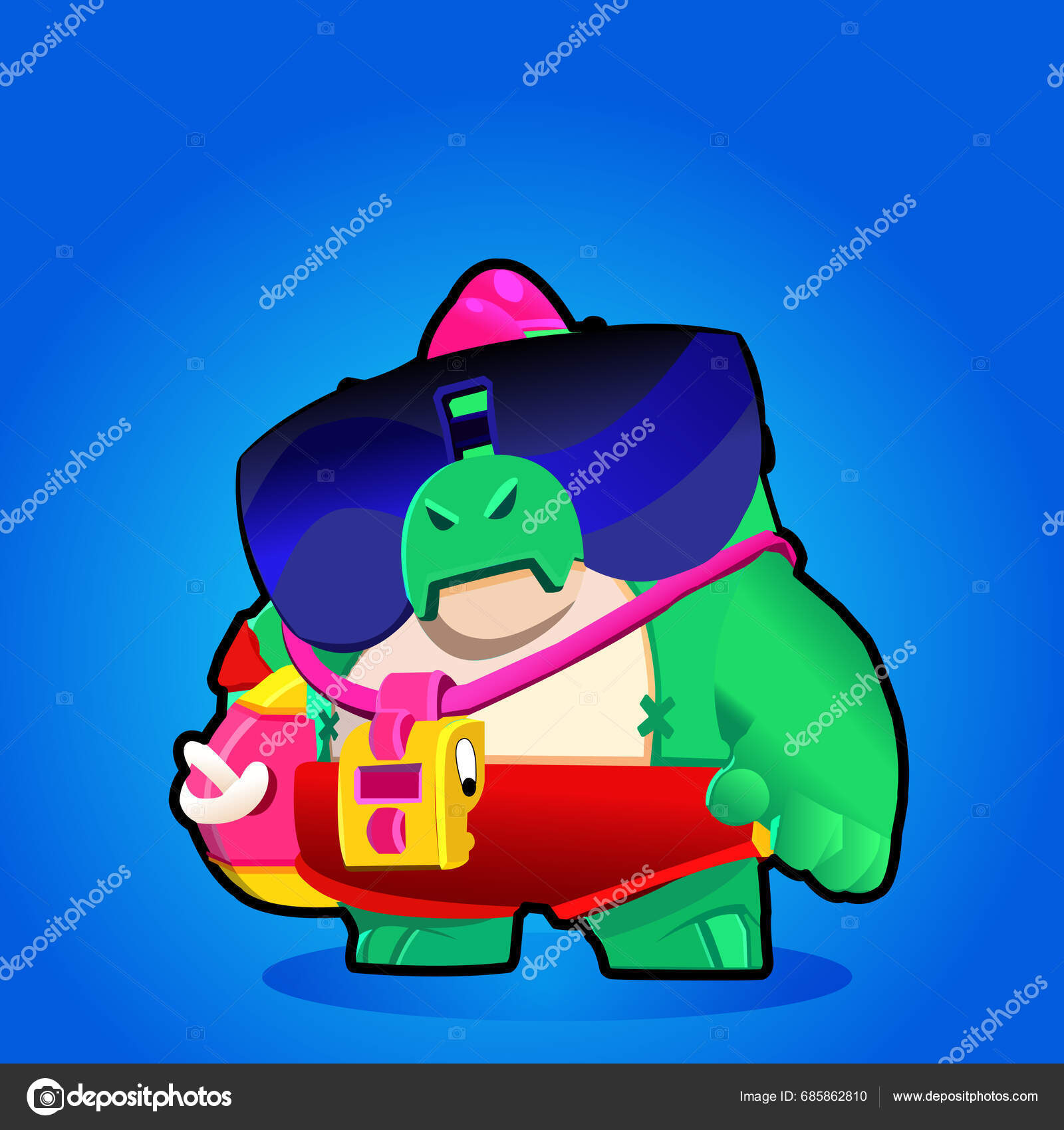 Buzz Brawl Estrelas Modelo Vetor de ©YuriiKatrych 685862810