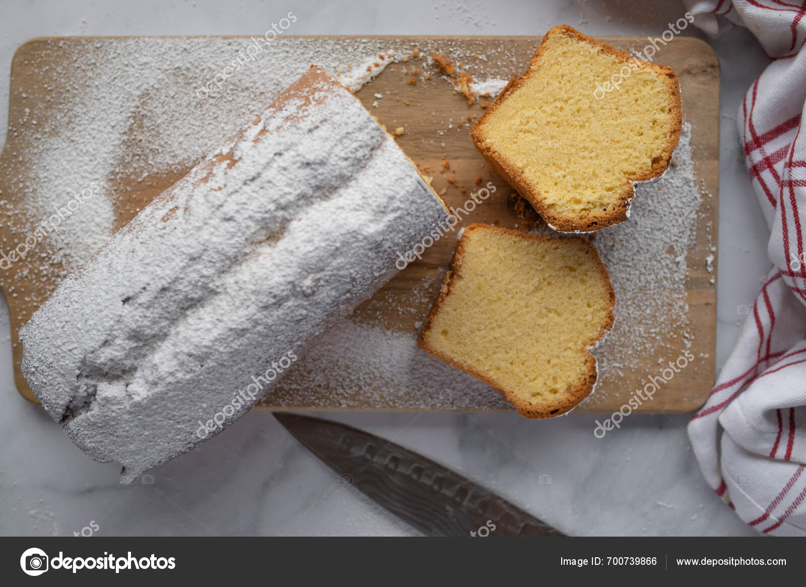 Pão Tradicional Alemão Moda Antiga Bolo Esponja Chamado Sandkuchen Bolo ...
