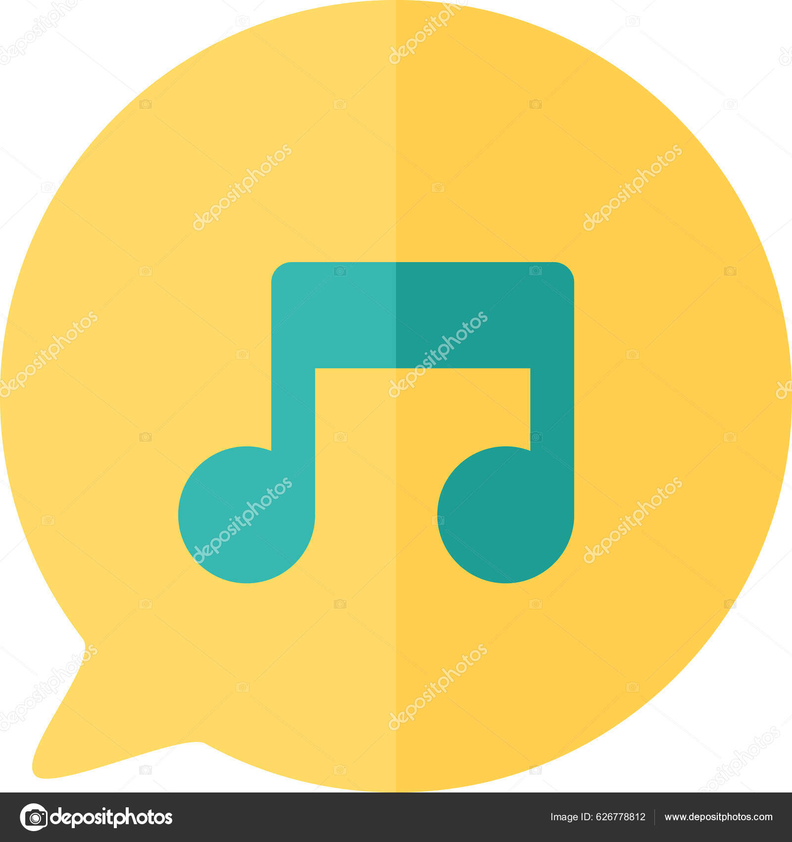 Music File Mobile Phone App Button Icon Vector Smartphone Application ...