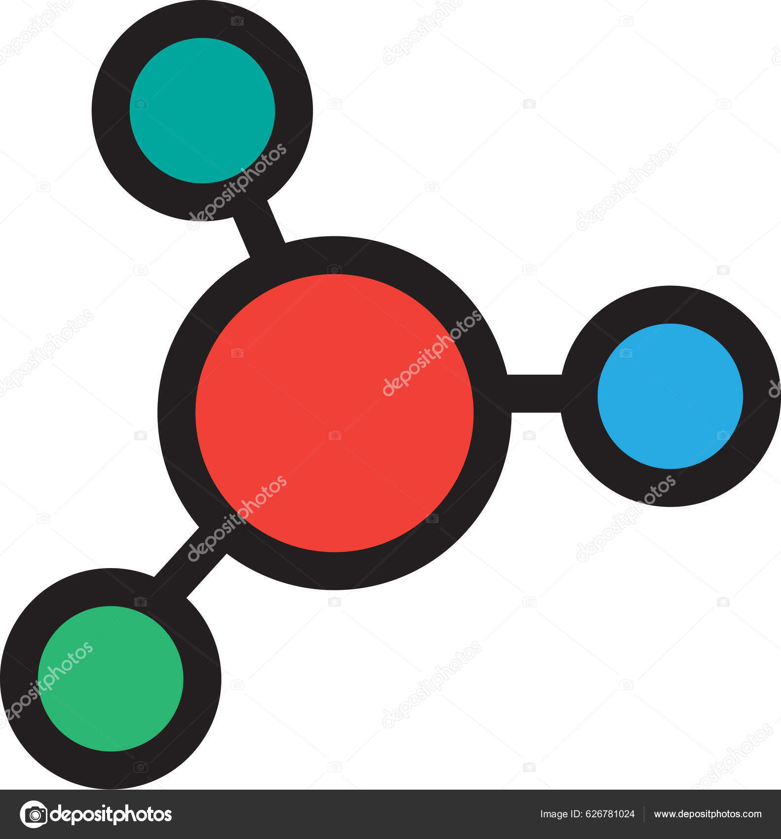 Molecular Biology Chemical Compound Icon Vector Microbiology ...