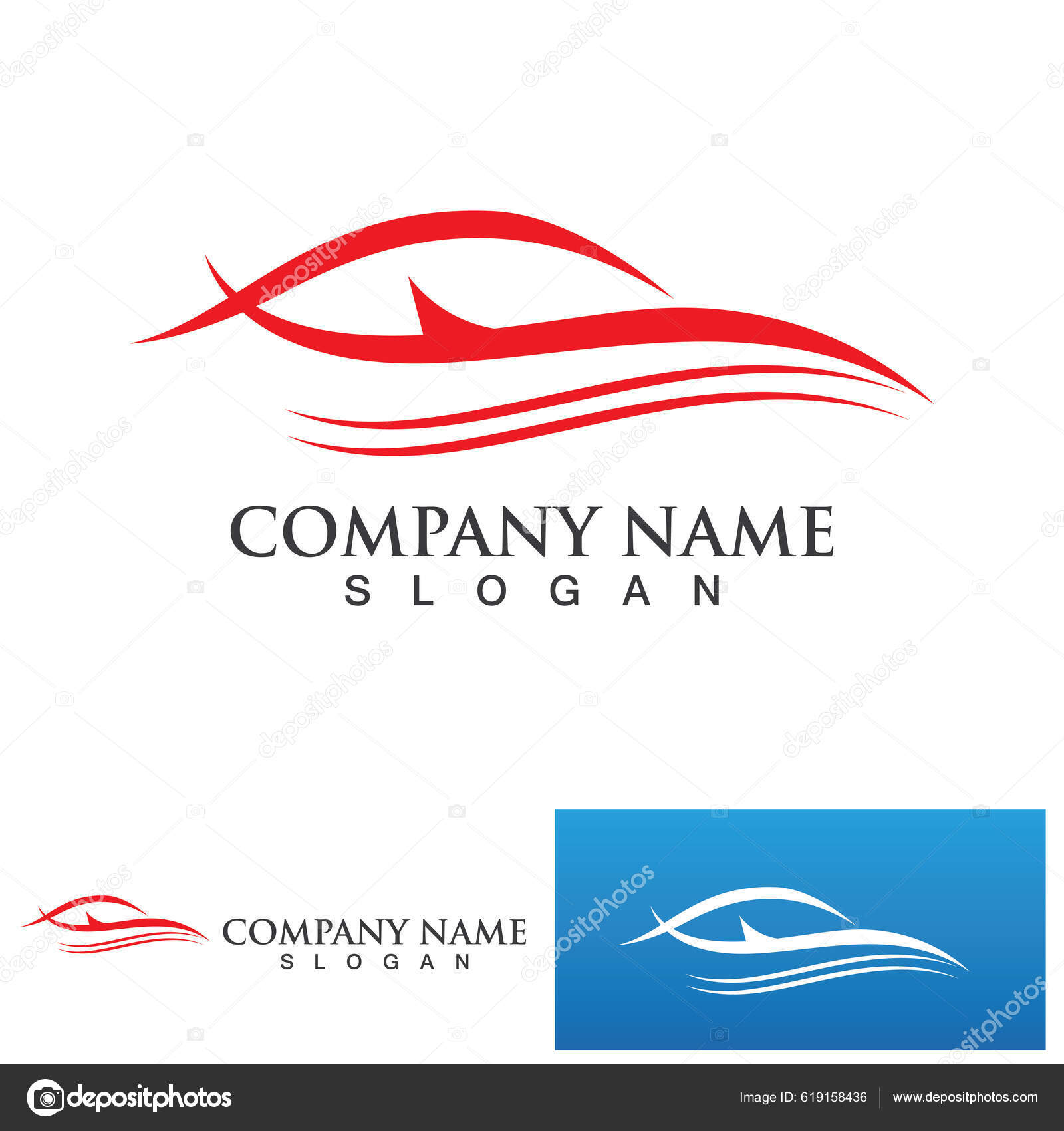 Autologo Design Konceptem Sportovní Auto Ikona Silueta Vozidla Vektor ...