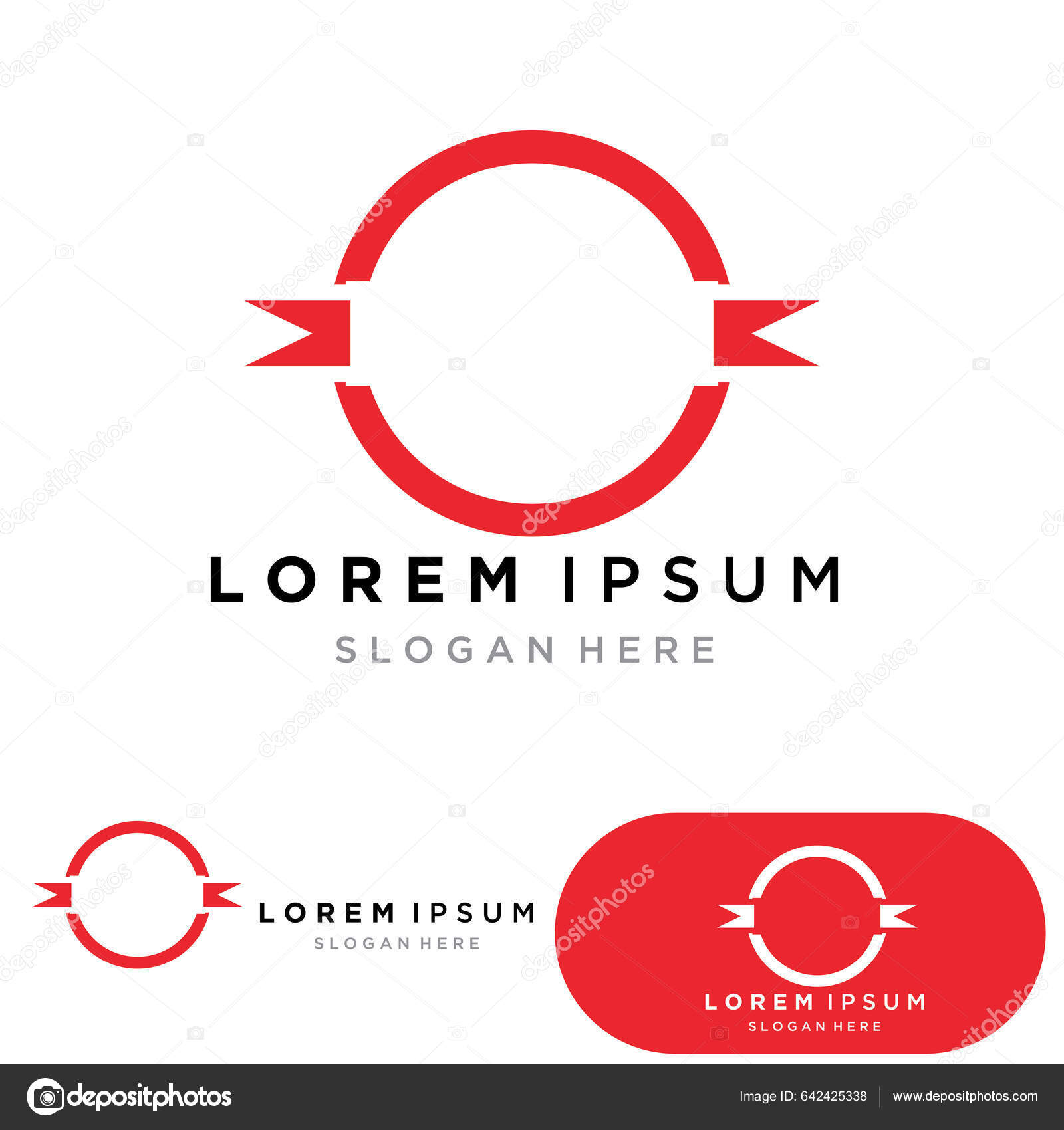 Red Ribbon Vector Illustration Design Stock Vector by ©Hatigraphic ...