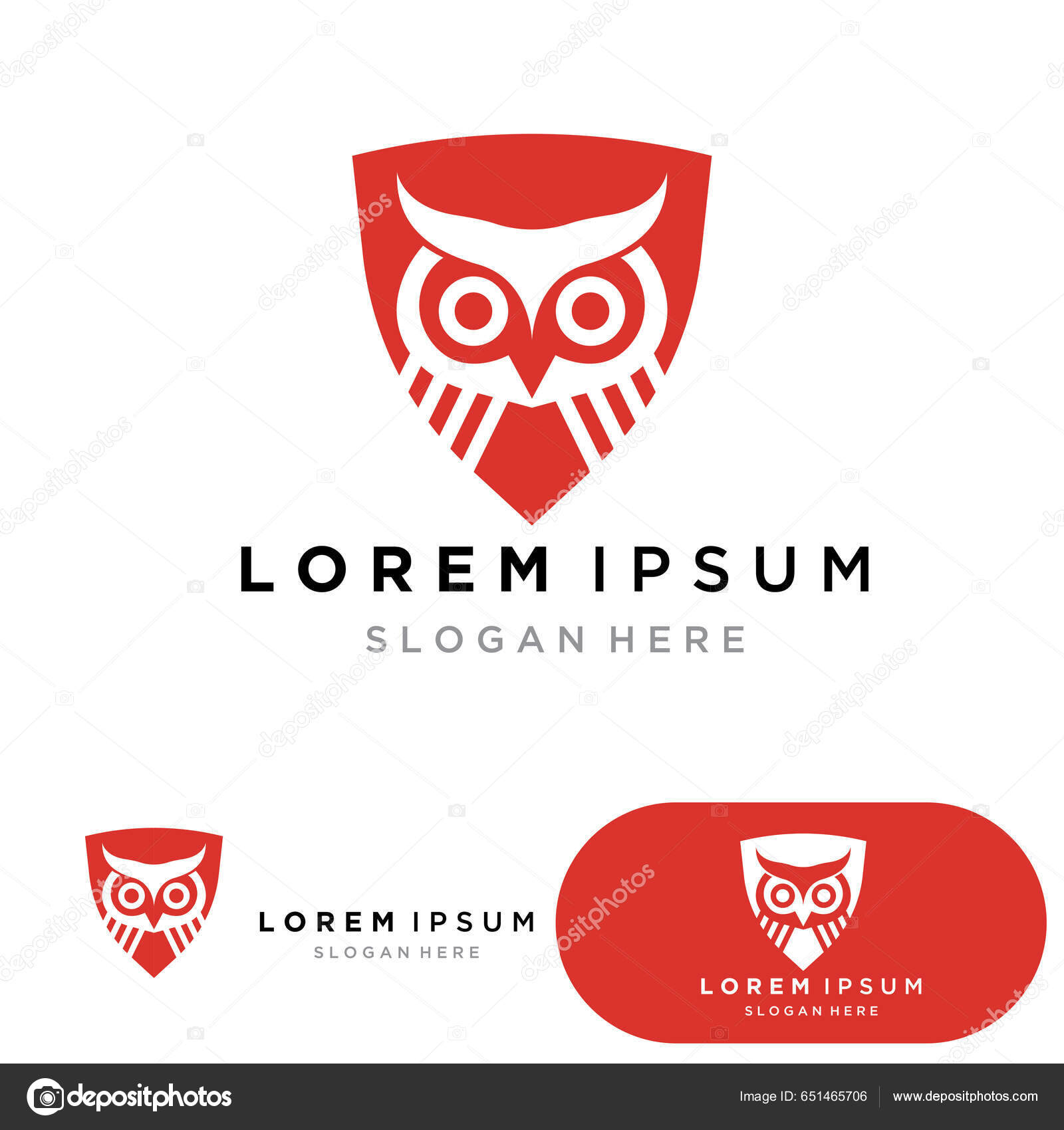 Logotipo Ave Búho Vector Símbolo Vector de stock #651465706 de ©Hatigraphic