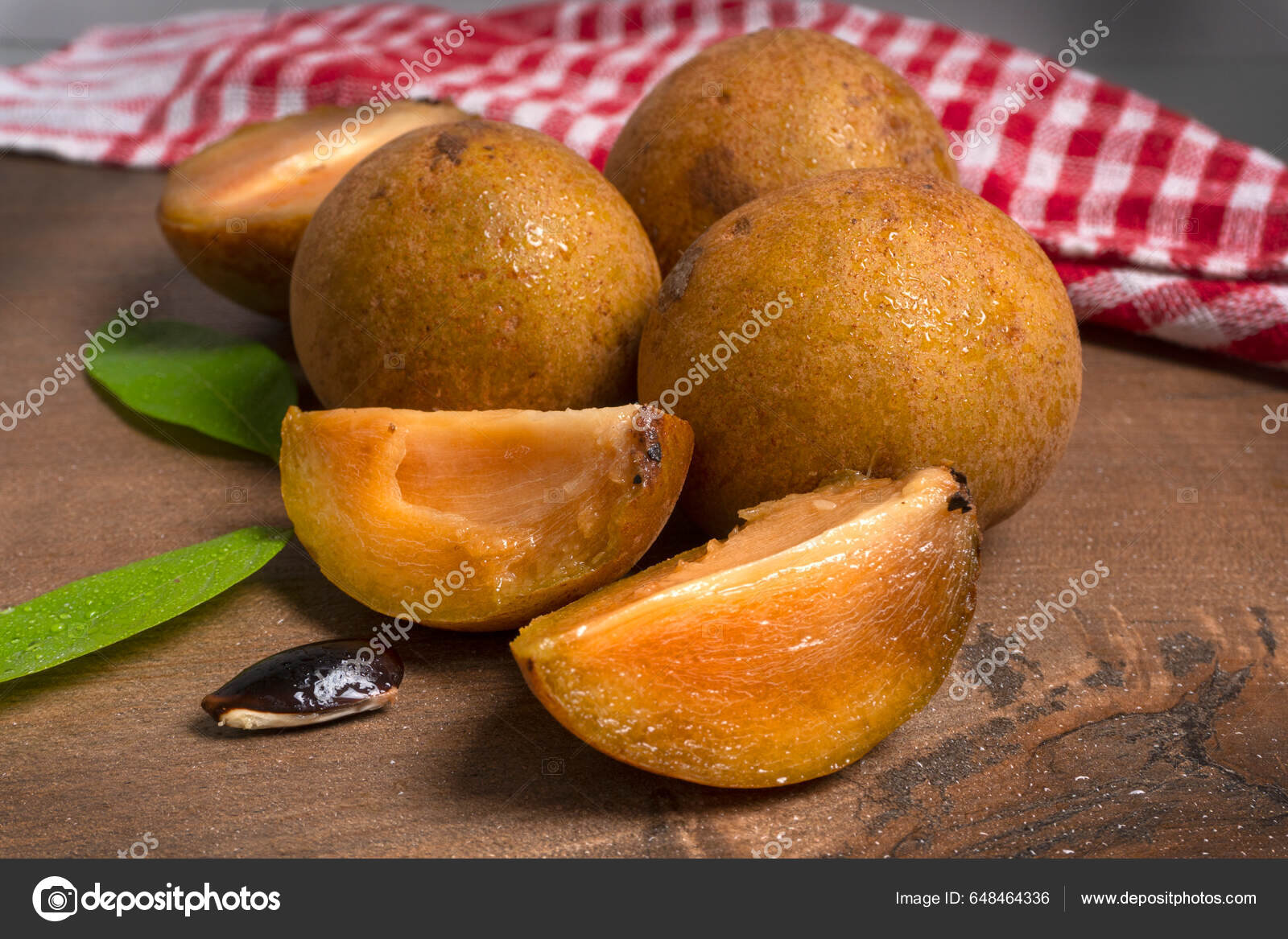 Sapodilla Fruit Manilkara Zapota Other Names Sapota Chikoo Chico ...