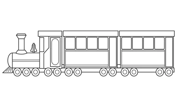 Vagón De Tren Para Colorear Página