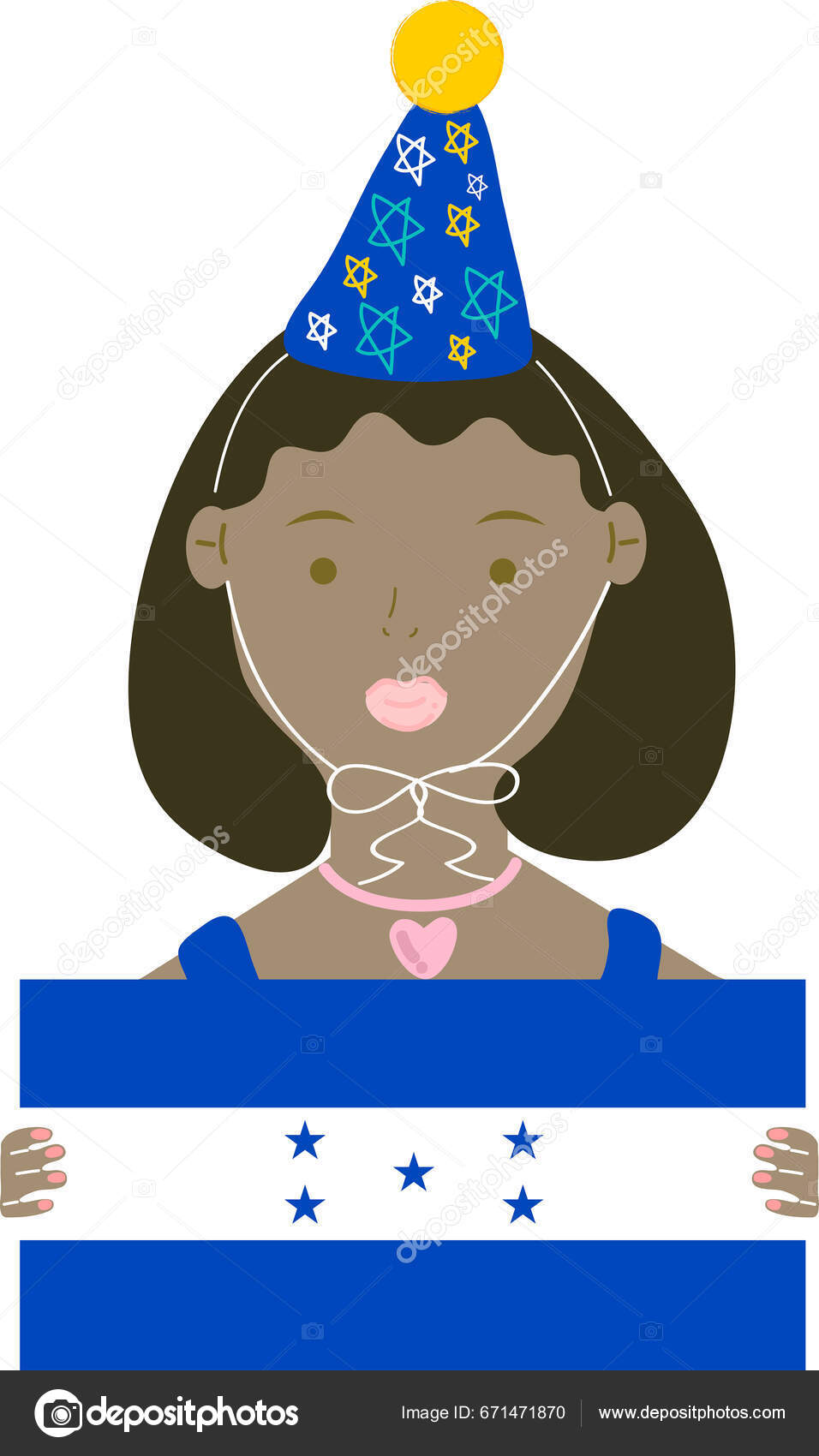 Vector Girl Star Stock Vector by ©Hhsinhsin 671471870