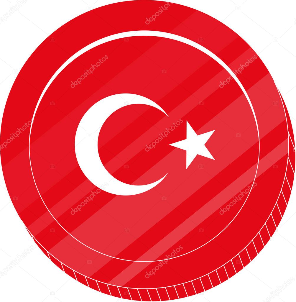 Bandera Turca Diseño Bandera Turca Vector de stock por ©Hhsinhsin 671474378