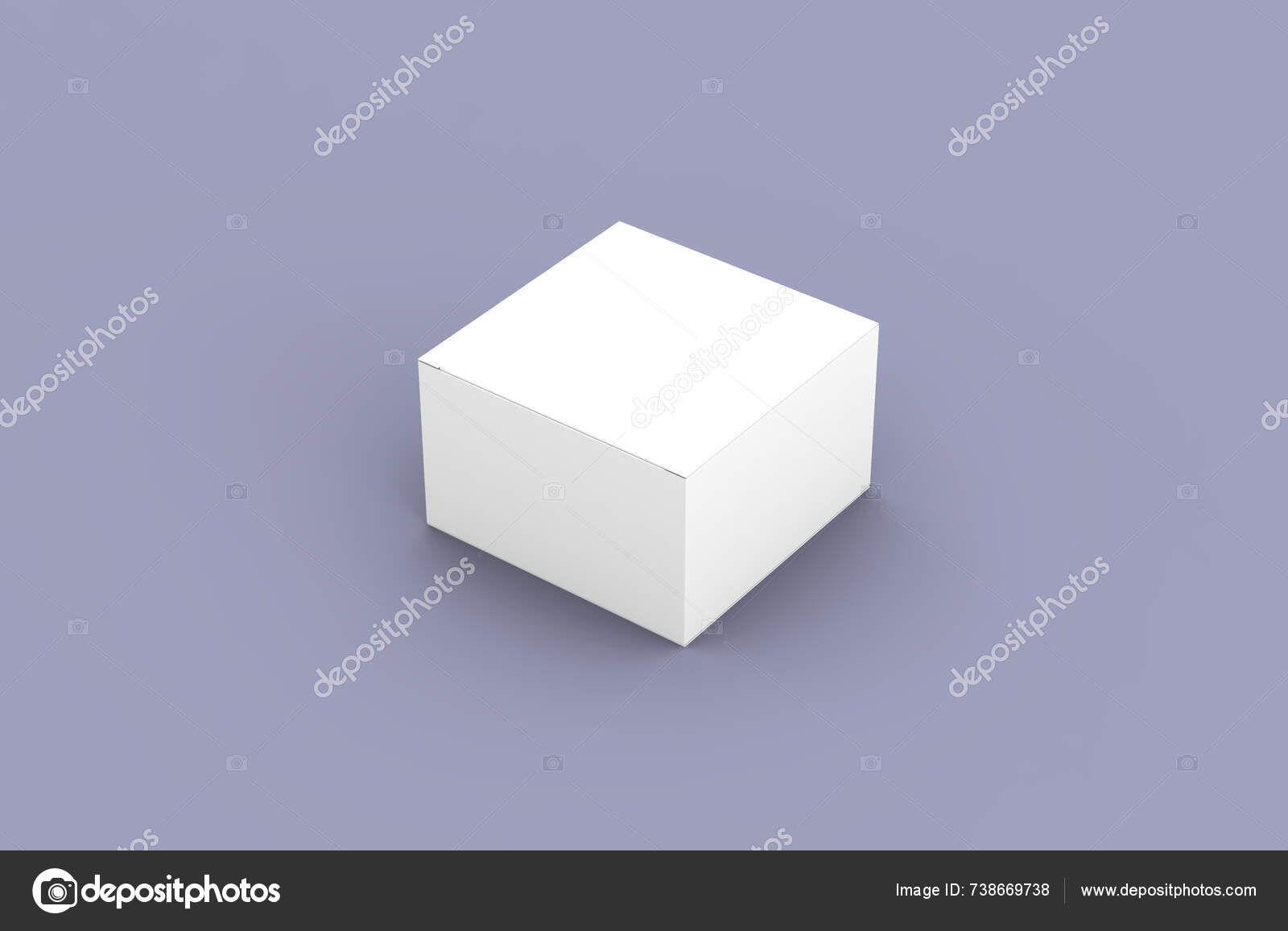 Square Product Box Packaging Mockup Brand Advertising Clean Background ...