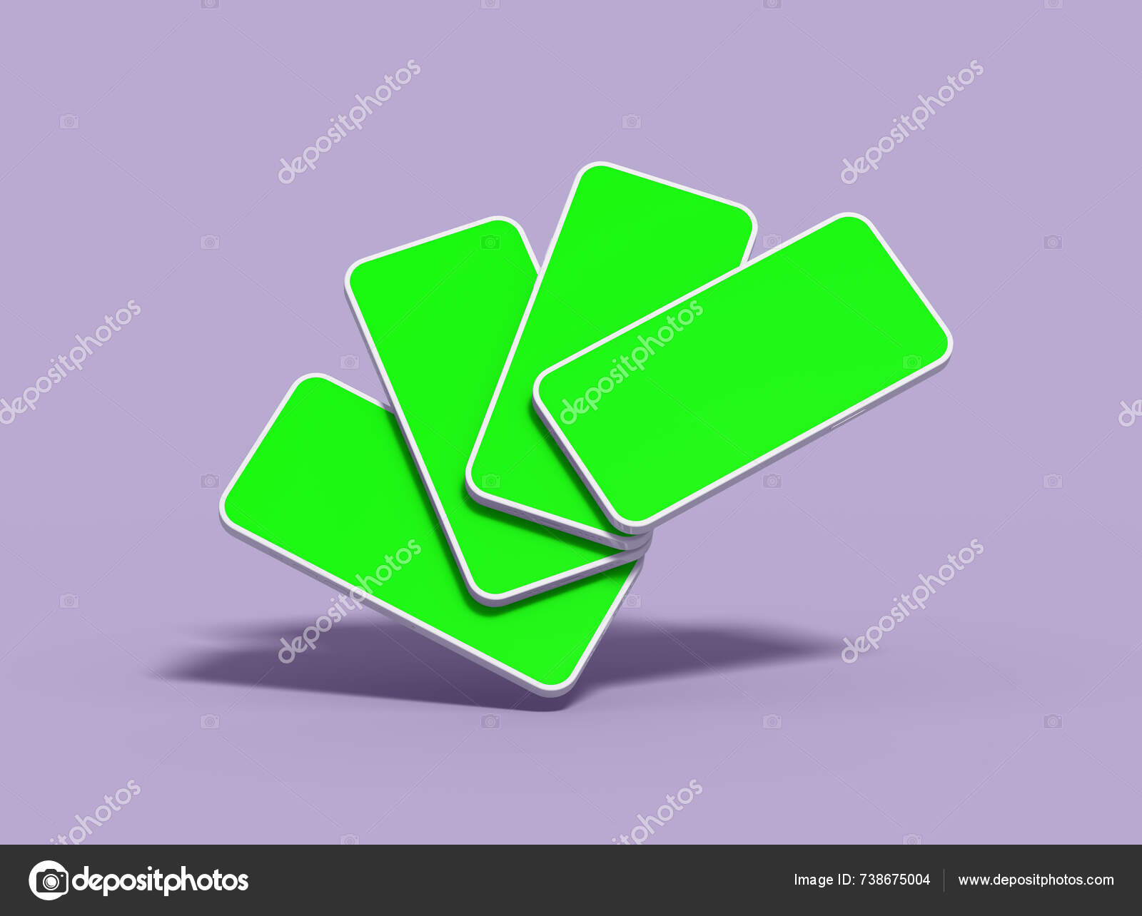 Mockup Set Unbranded Smartphones Customizable Design — Stock Photo ...