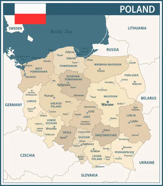 Grafika wektorowa Mapa polski miasta, obrazy wektorowe | Depositphotos