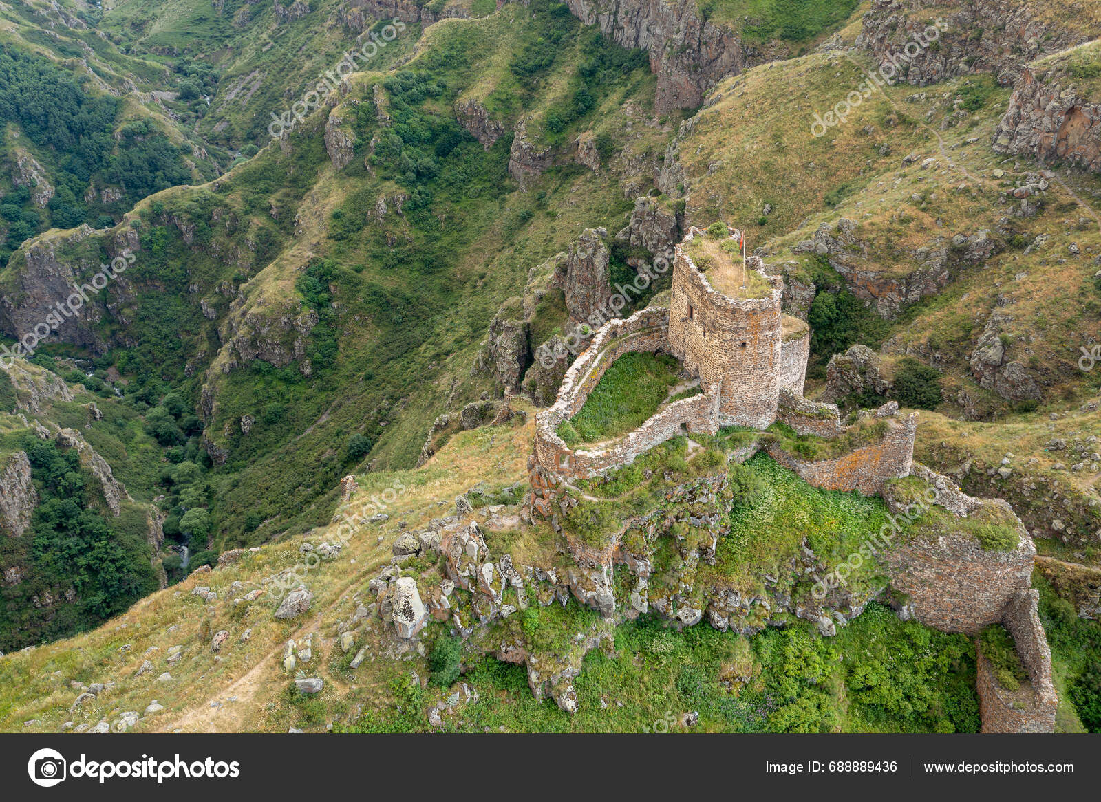 Devil Castle Seytan Kalesi Also Known Cildiran Castle Kal Devil Stock ...