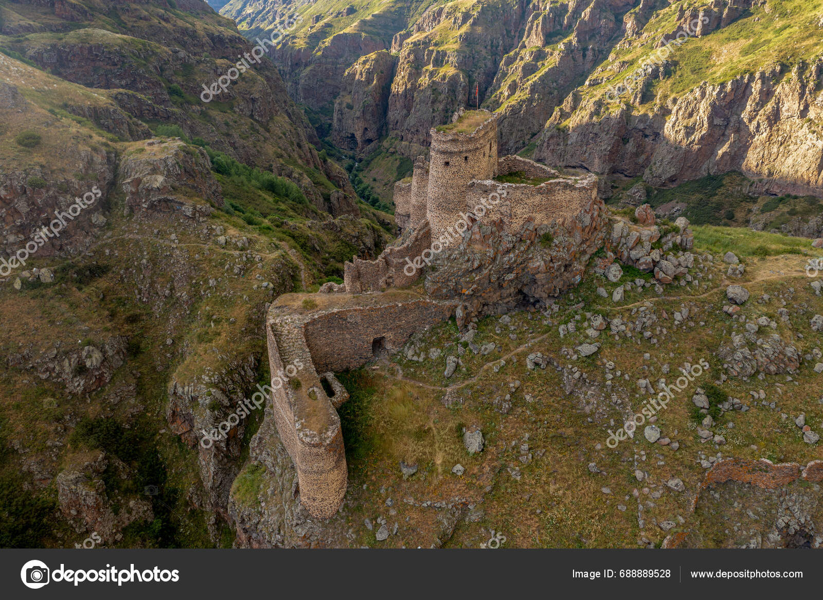 Devil Castle Seytan Kalesi Also Known Cildiran Castle Kal Devil Stock ...