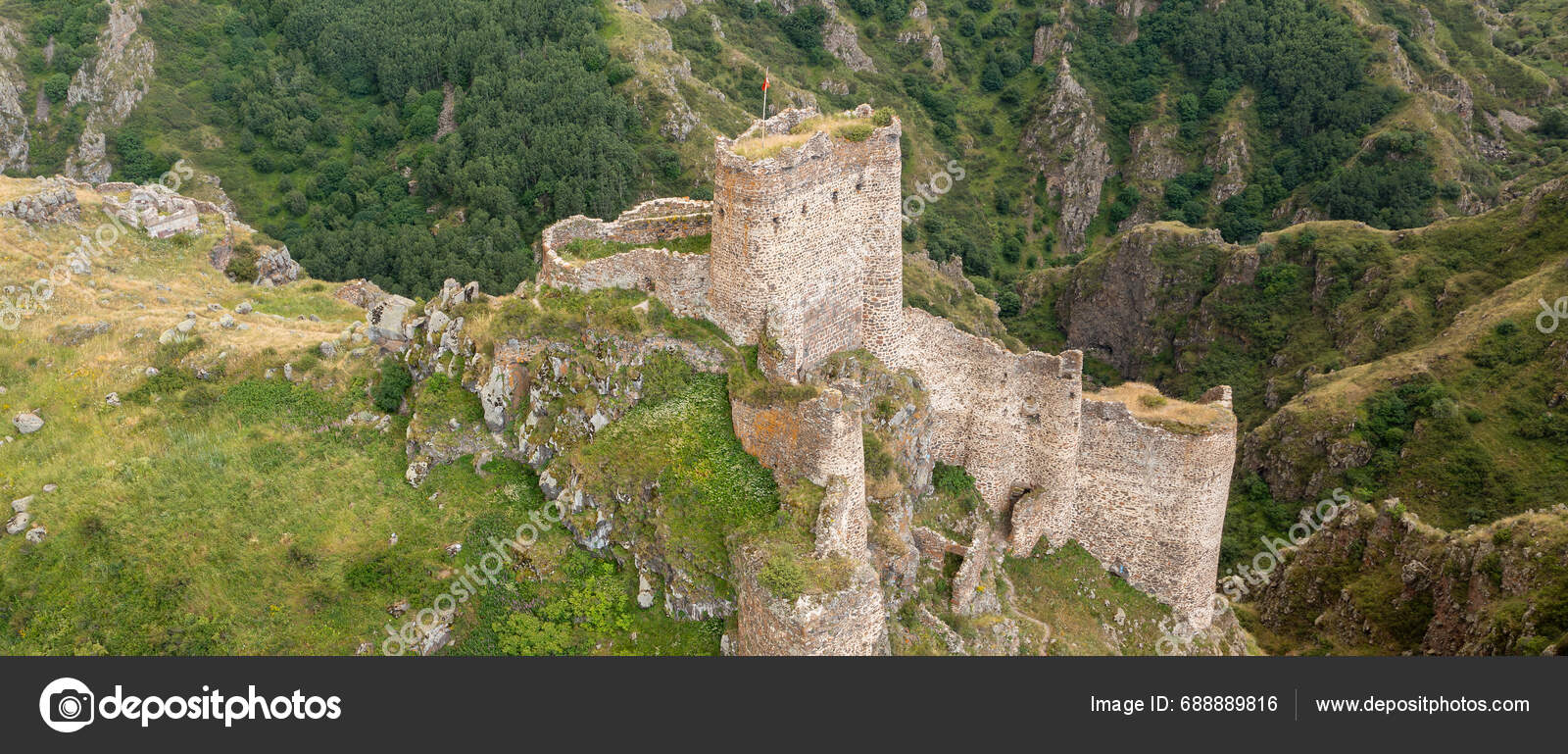 Devil Castle Seytan Kalesi Also Known Cildiran Castle Kal Devil Stock ...