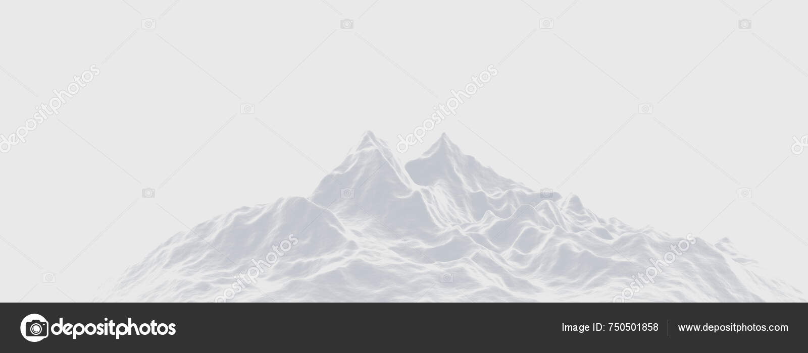 White Snowy Mountain Snow Terrain — Stock Photo © KAVIC_STYLE #750501858