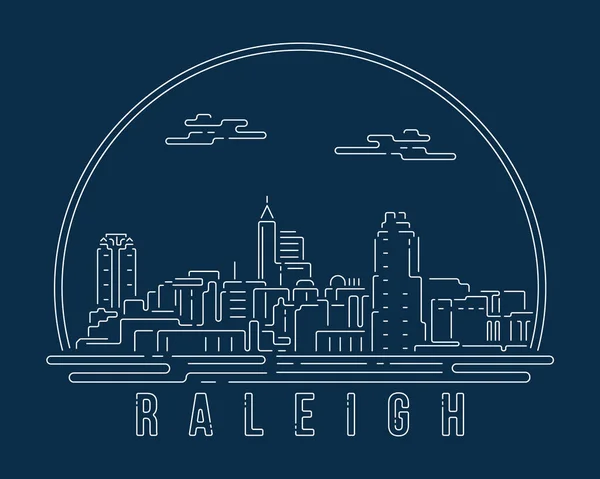 Raleigh Skyline Vector