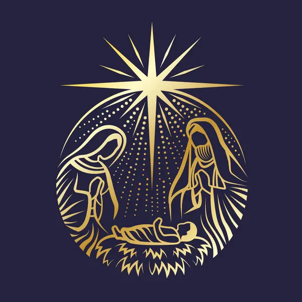 Vectores de Jesus nativity scene, imágenes vectoriales | Depositphotos