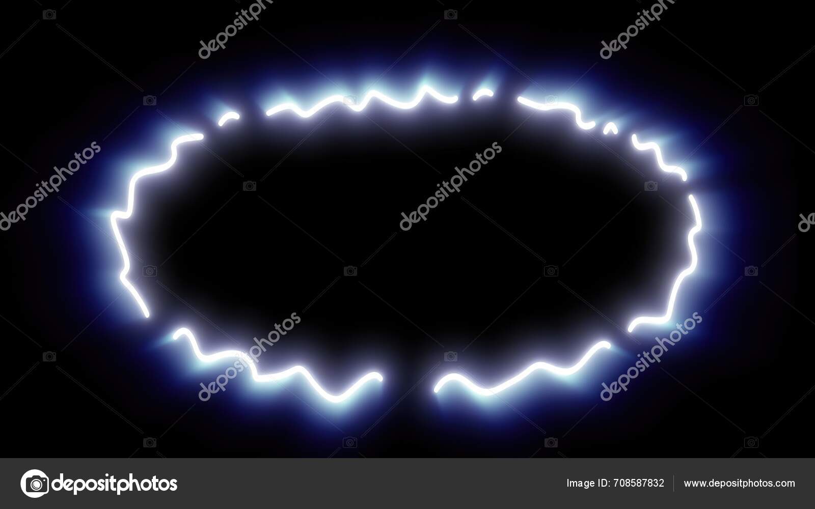 Blue Flames Gas Black Background Glowing Blue Flame Black Background ...