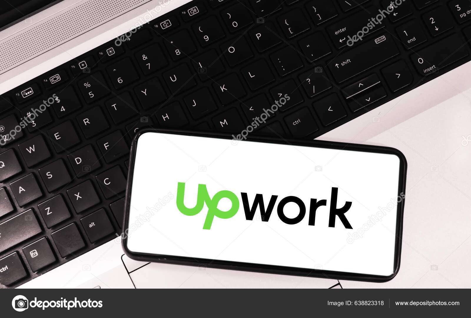 Upwork Mobile Application Concept Background Laptop Background Editorial Freelancing Backdrop ...