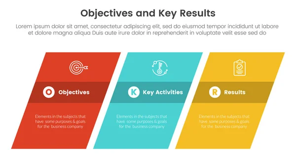 Okr Objectives Key Results Infographic Point Stage Template Circle ...
