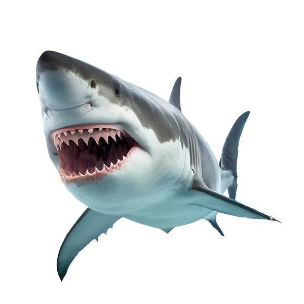 Shark white background Stock Photos, Royalty Free Shark white ...