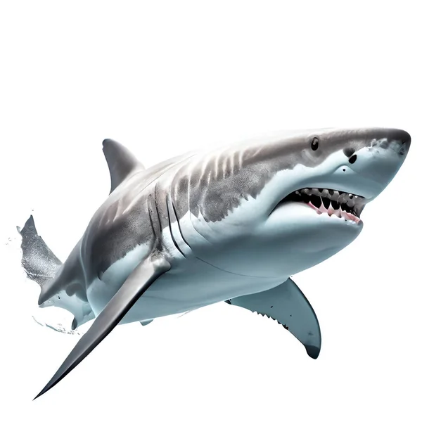 Shark white background Stock Photos, Royalty Free Shark white ...