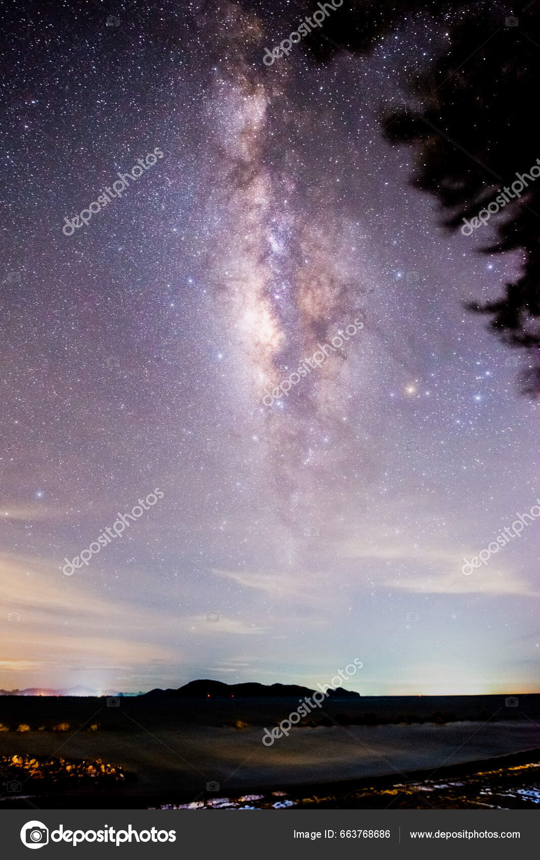 Milky Way Galaxy Stars Sky — Stock Photo © PhotoAventure #663768686
