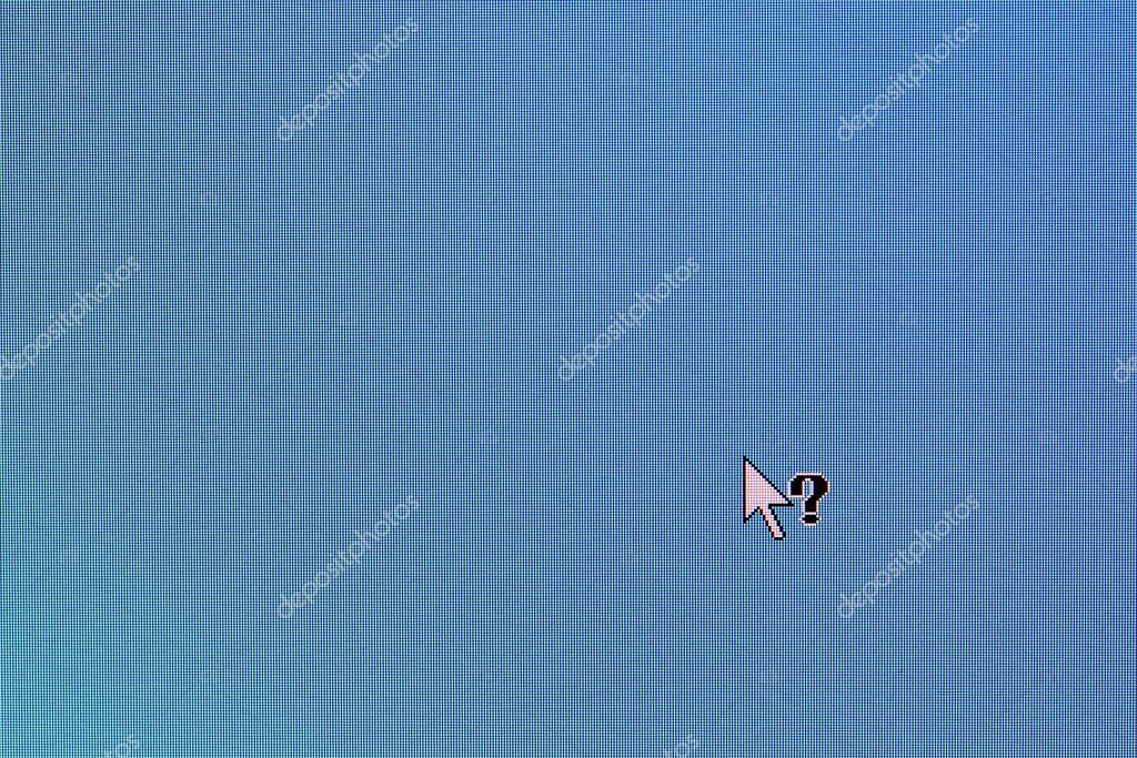 Foto de iconos de cursores de píxeles: Ayuda a seleccionar el cursor en la pantalla azul. 2023