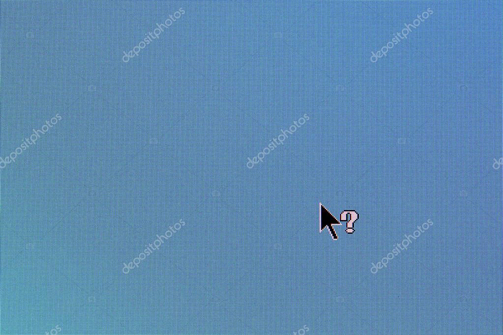Foto de iconos de cursores de píxeles: Ayuda a seleccionar el cursor en la pantalla azul. 2023