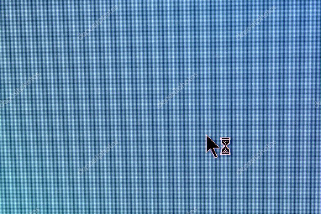 Foto de iconos de cursores de píxeles: seleccione y espere en segundo ...