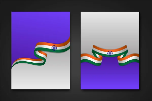 Republic Day Resplendence Tricolor Ribbon Vibrant Vector Immerse ...