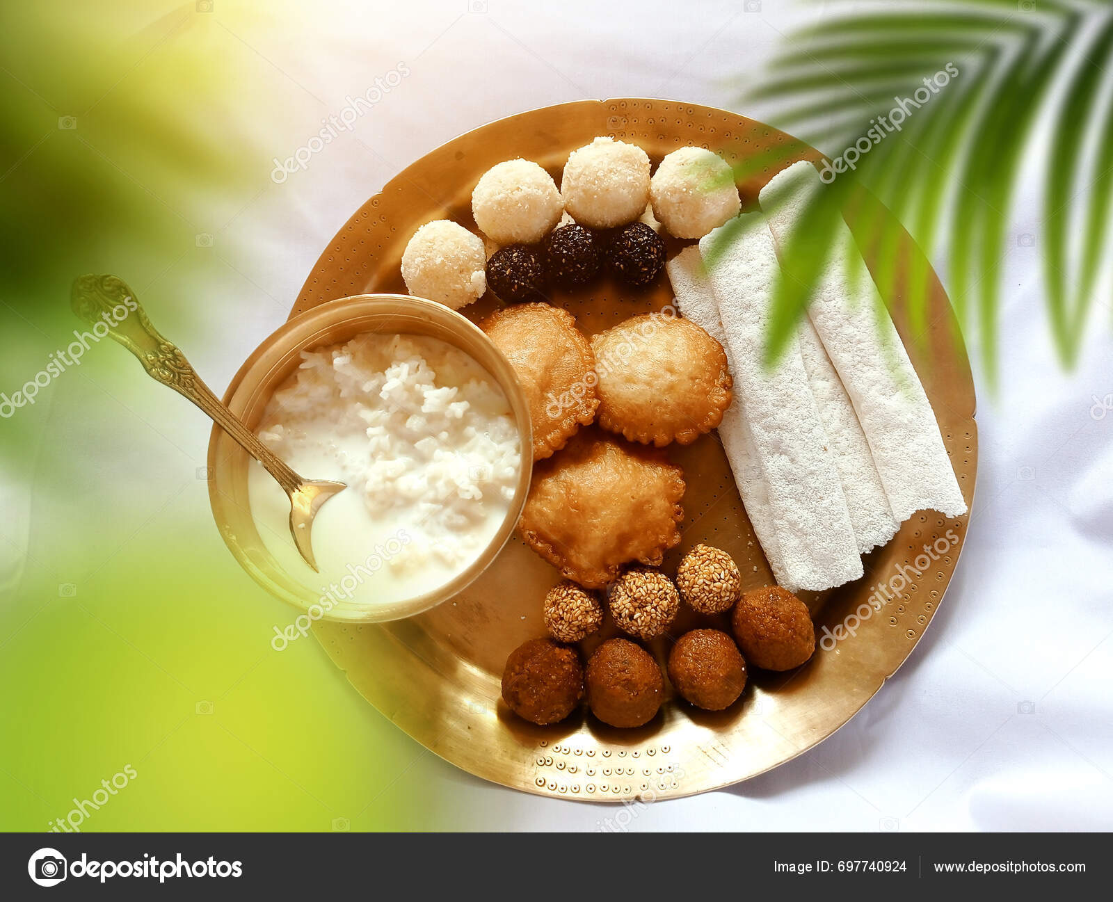 Assamese Traditional Food Items Pitha Laddu Doi Sira Assamese Gamosa ...