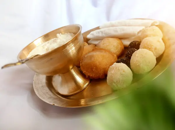Assamese Traditional Food Items Pitha Laddu Doi Sira Assamese Gamosa ...