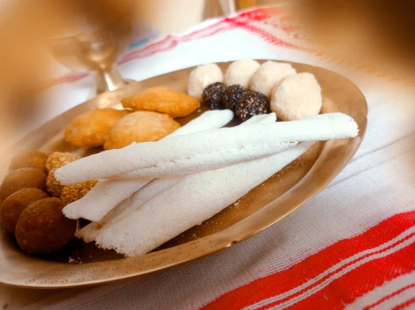 Assamese Traditional Food Items Pitha Laddu Doi Sira Assamese Gamosa ...