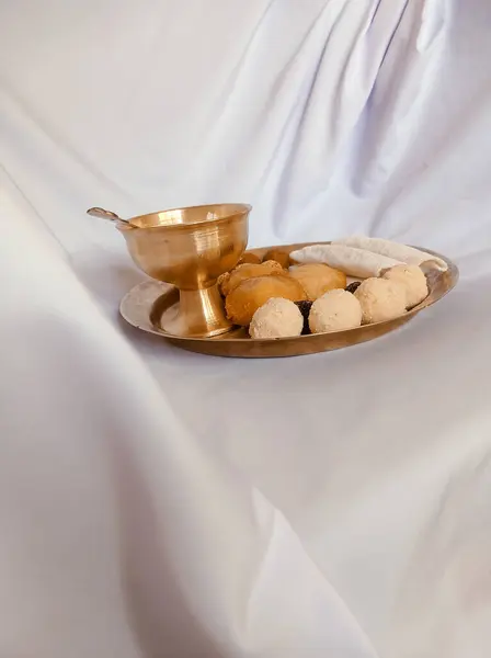 Assamese Traditional Food Items Pitha Laddu Doi Sira Assamese Gamosa ...