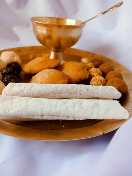 Assamese Traditional Food Items Pitha Laddu Doi Sira Assamese Gamosa ...