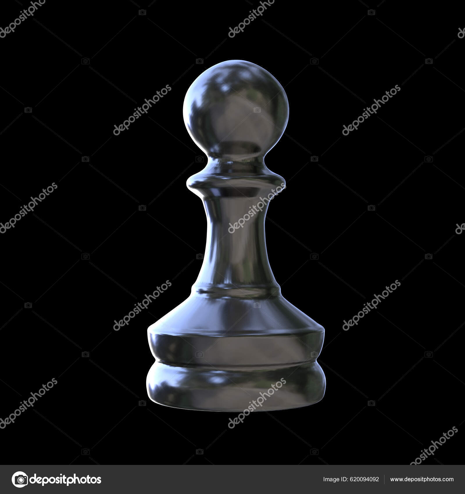 Chess Pawn Close View Illustration — Stock Photo © katerynakon #620094092