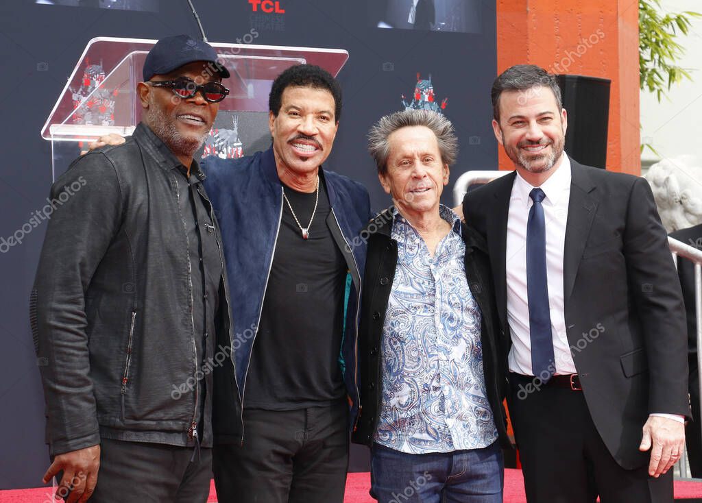 Samuel L. Jackson, Lionel Richie, Jimmy Kimmel y Brian Grazer en la ...