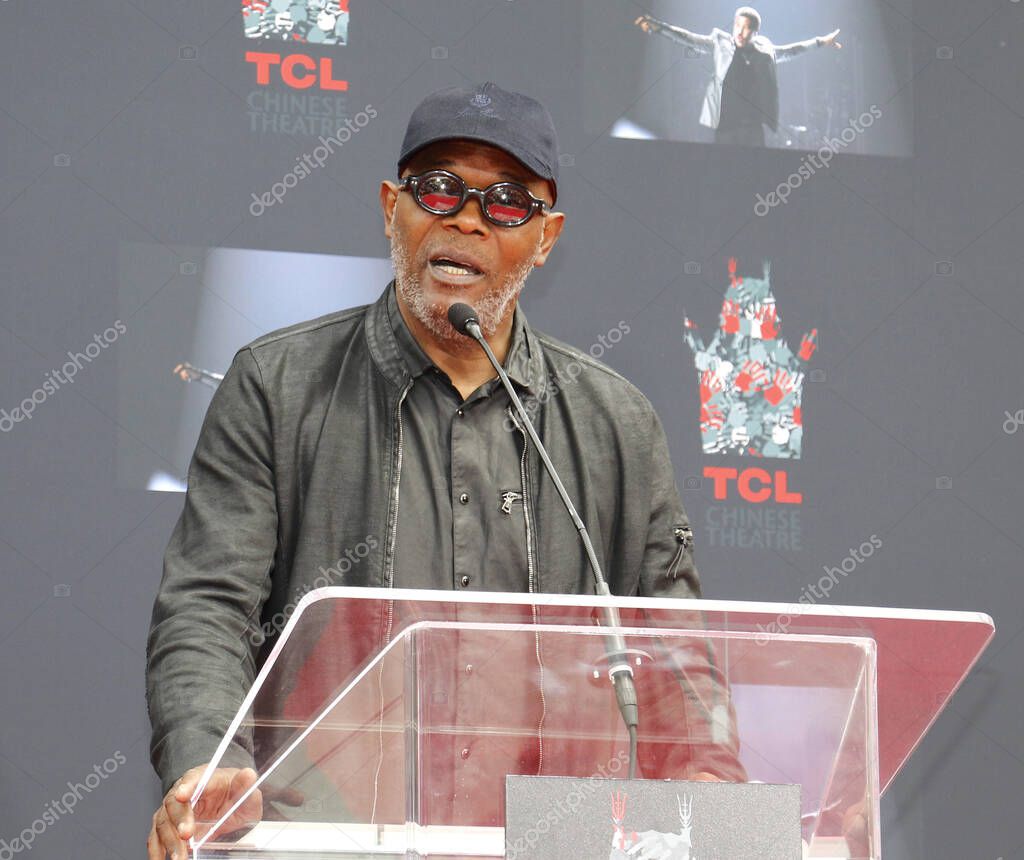 Samuel L. Jackson en Lionel Richie Hand And Footprint Ceremony ...