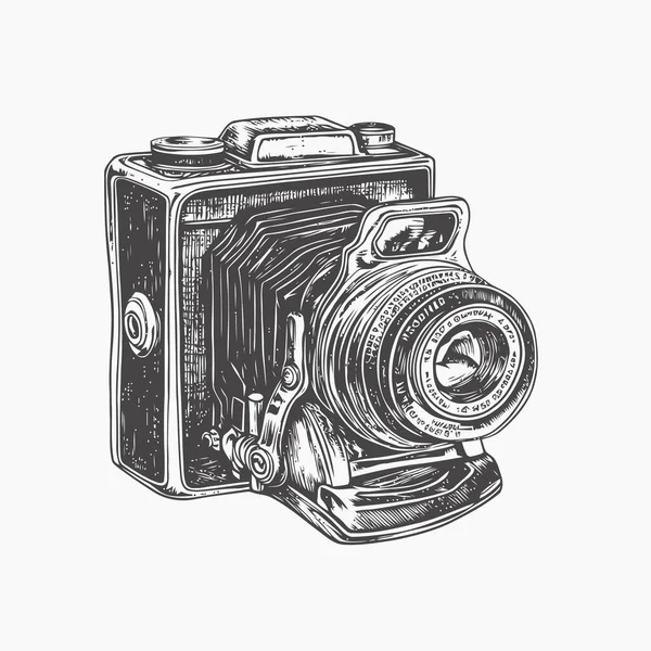 Vintage camera engraved illustration Stock Photos, Royalty Free Vintage ...