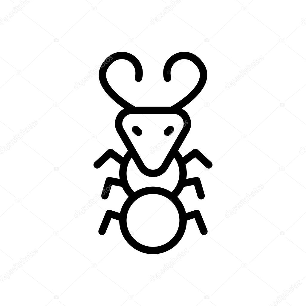 Icono de hormiga o dise o de logotipo s mbolo de signo aislado ilustraci n vectorial. Una ...