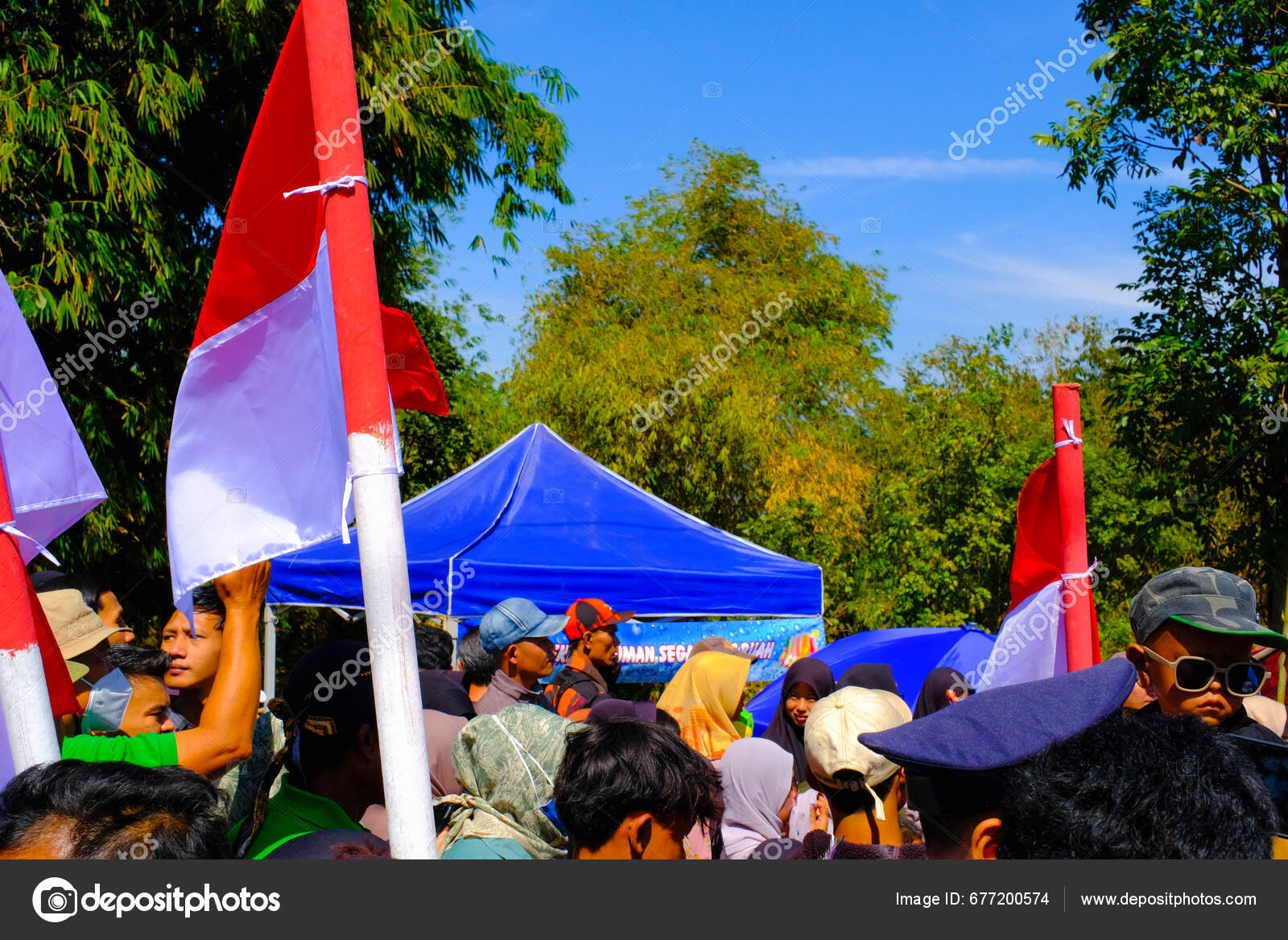 Bandung West Java Indonesia August 2023 Lively Crowd Indonesia's 78Th ...