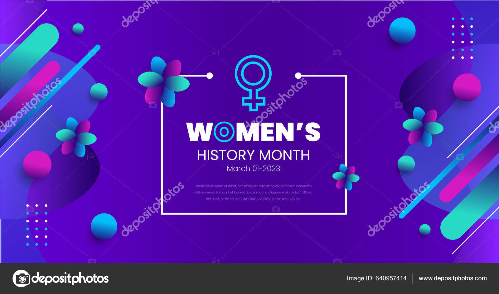 Kvinnors Historia Månad Bakgrund Kvinnors Historia Månad Banderoll ...