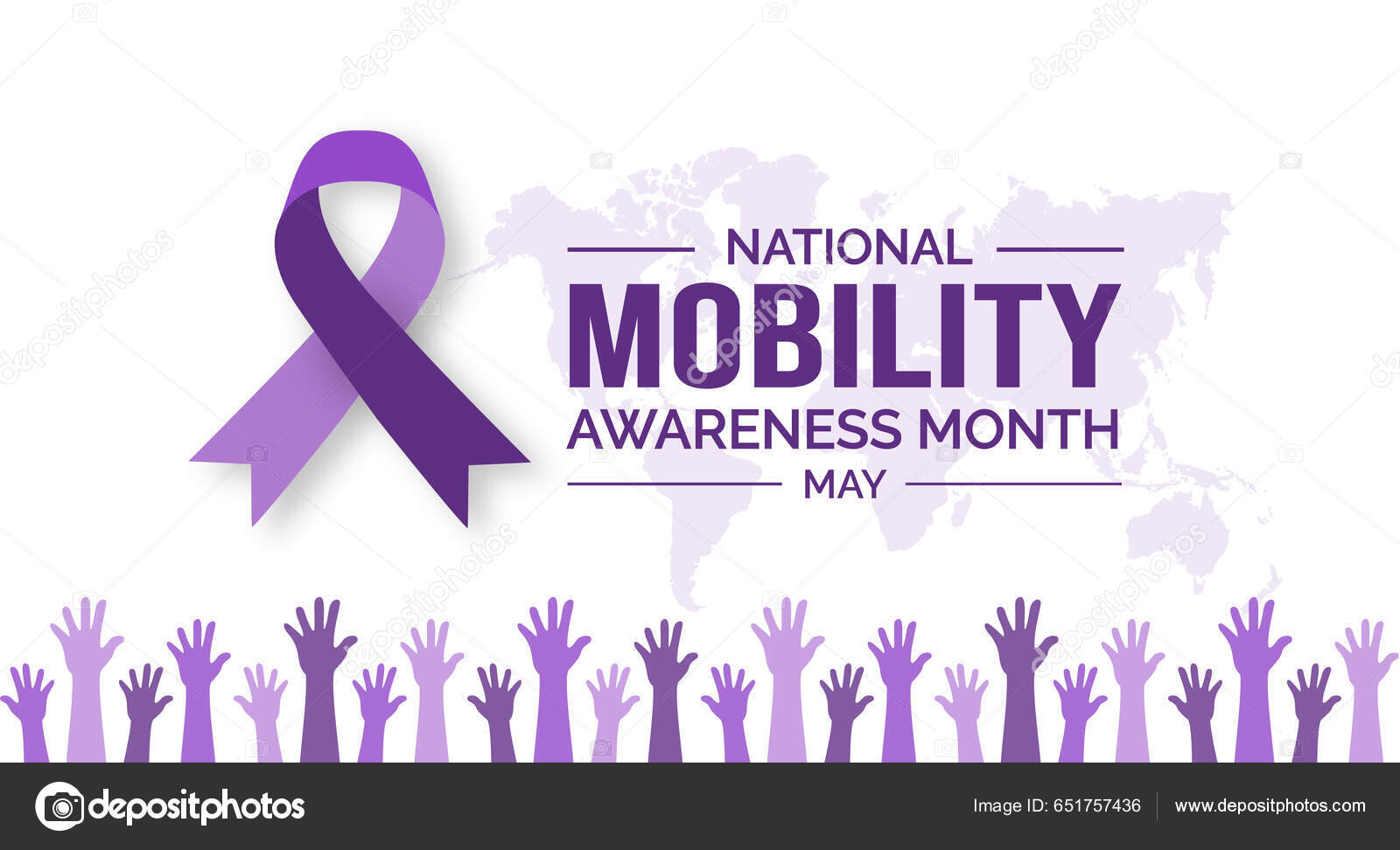 Mobility Awareness Month Background Banner Design Template Celebrated ...