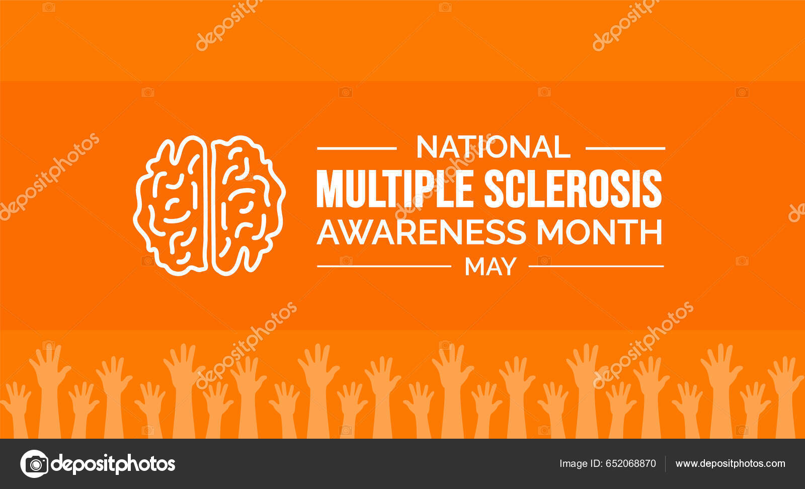 Multiple Sclerosis Awareness Month Background Banner Design Template ...