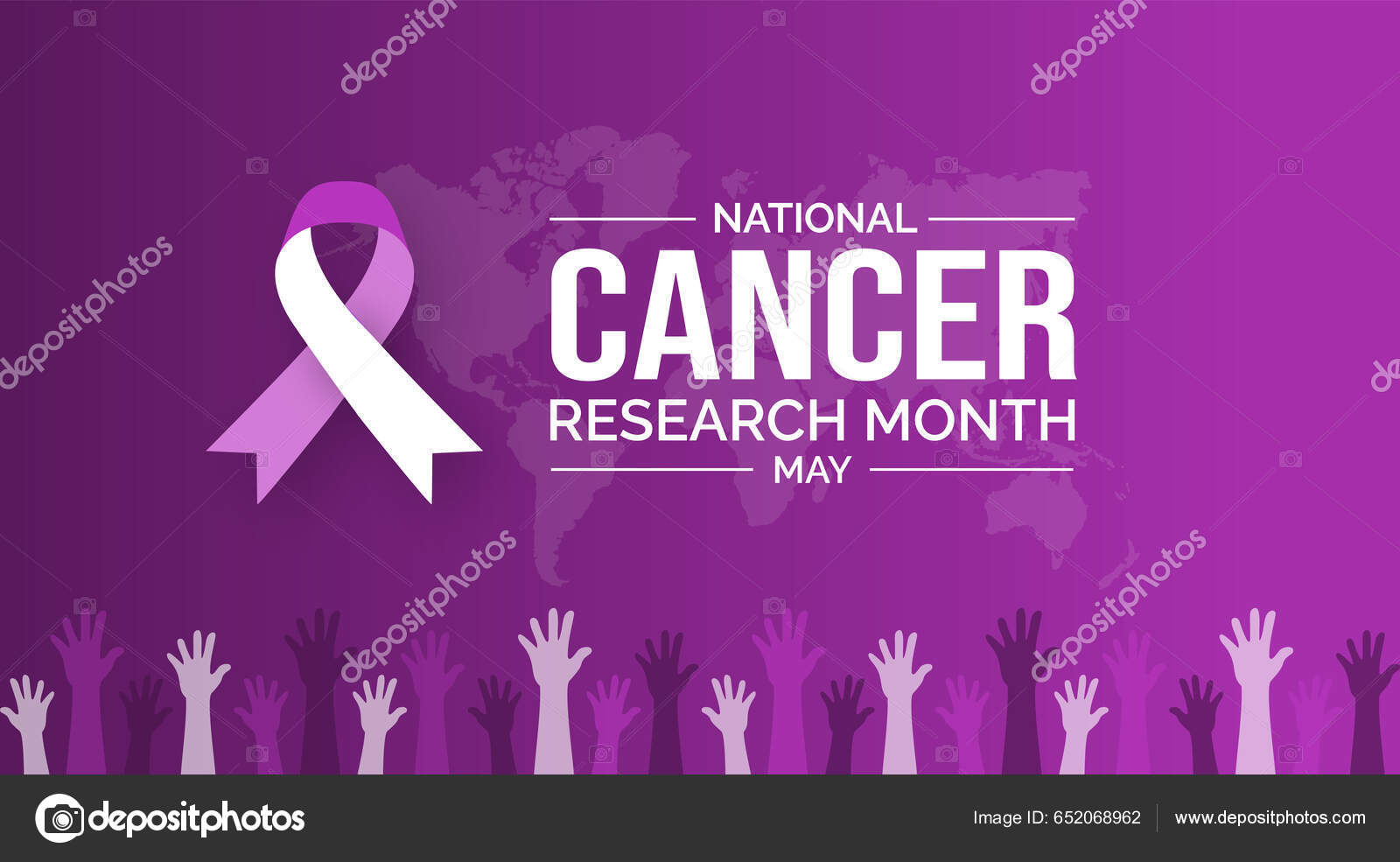 National Cancer Research Month Background Banner Design Template ...