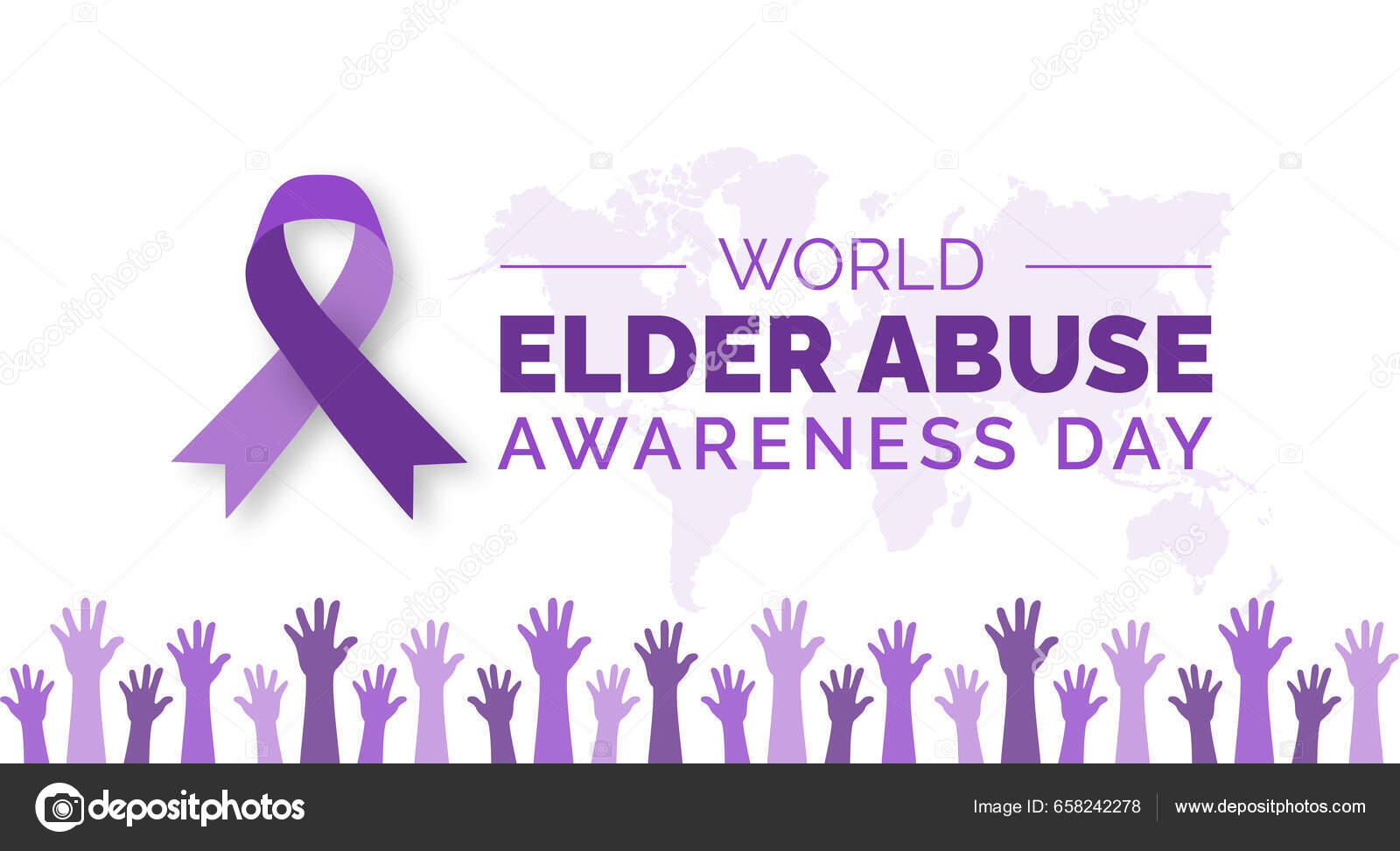 World Elder Abuse Awareness Day Background Banner Design Template Stock ...
