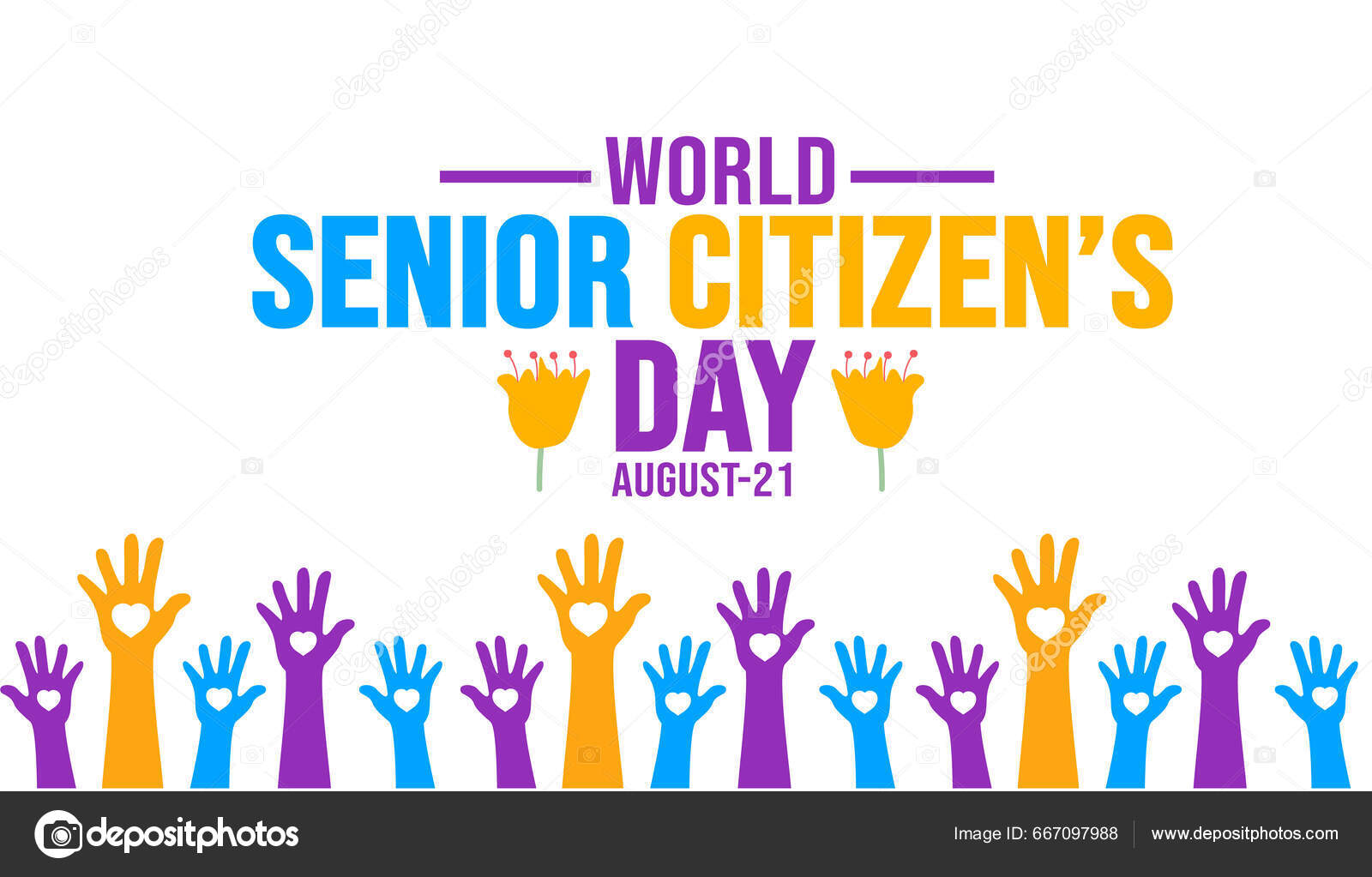 World Senior Citizens Day Background Template Holiday Concept ... World Senior Citizens Day Background Template Holiday Concept ...